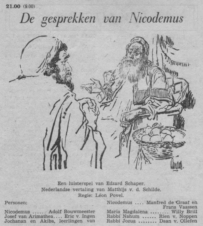 1957: De gesprekken van Nicodemus - Geronimo hoorspelen